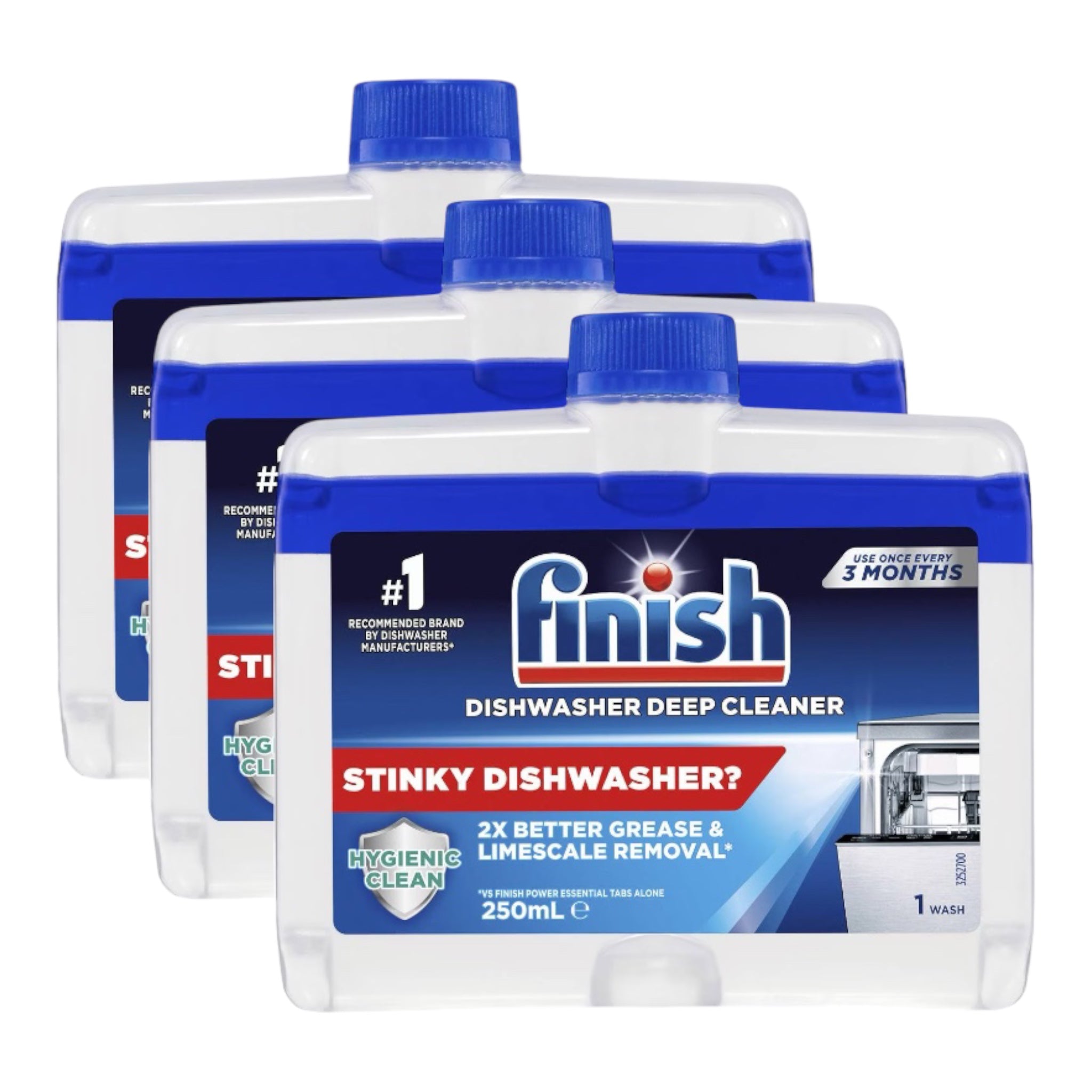 3 Pack Finish Dishwasher Deep Cleaner Original Liquid 250ml – Brands ...